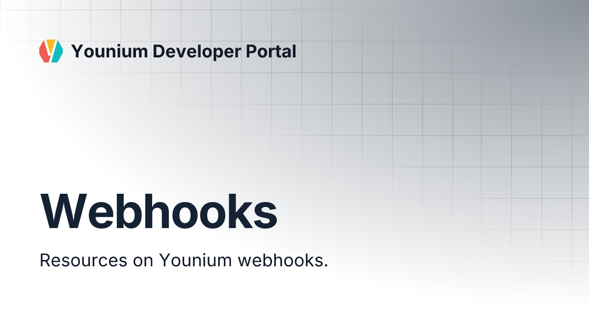 Webhooks | Younium Developer Portal